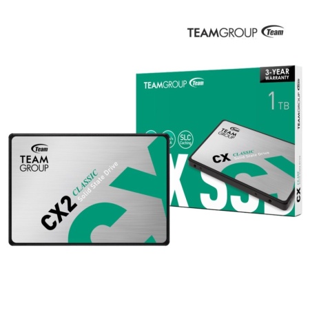 SSD 1TB TeamGroup CX2, T253X6001T0C101, 540MBs/490MBs, 2.5″, 7mm, SATA 3