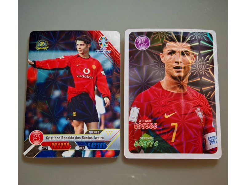 Cristiano RONALDO lot 2 kartice - EURO 2024 Star cards!