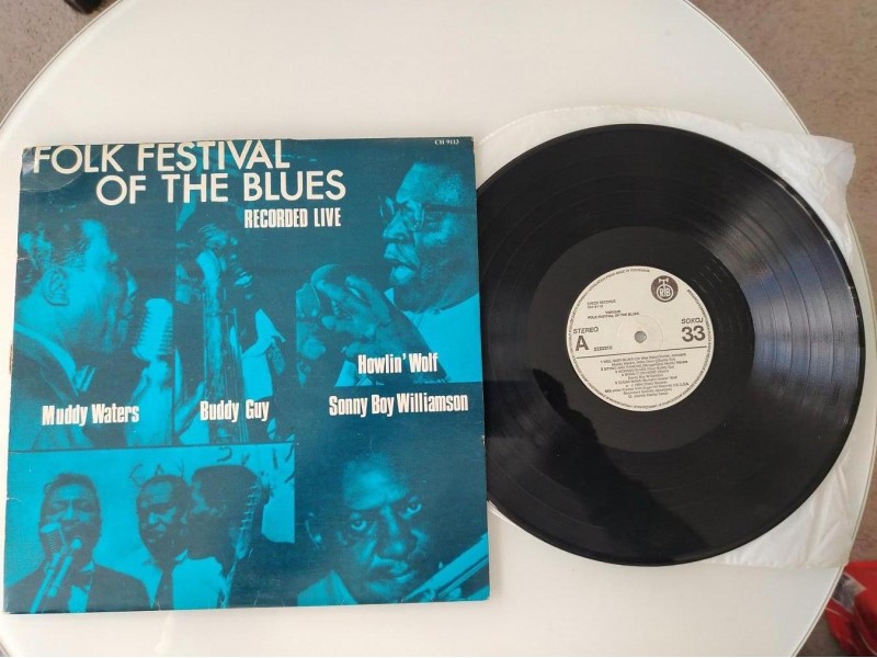 LP - FOLK FESTIVAL OF THE BLUES - RECORD LIVE