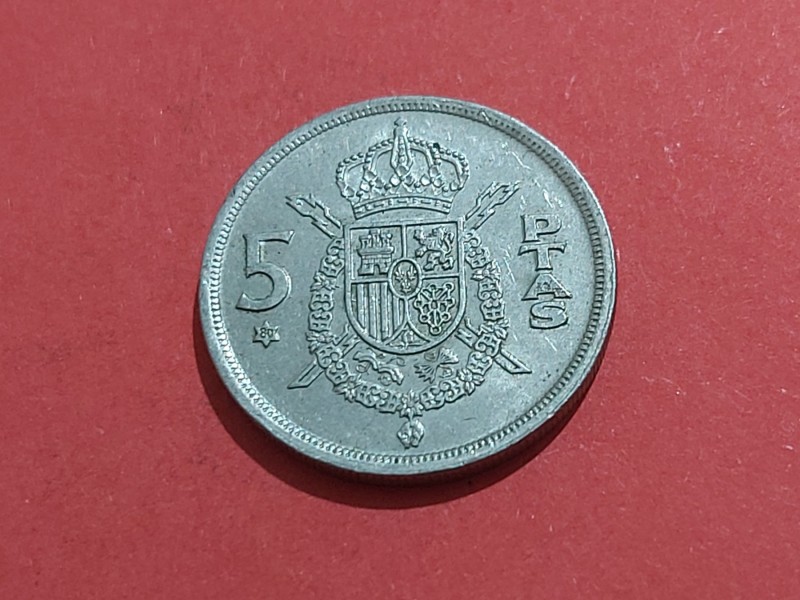 Španija - 5 pesetas 1975 god