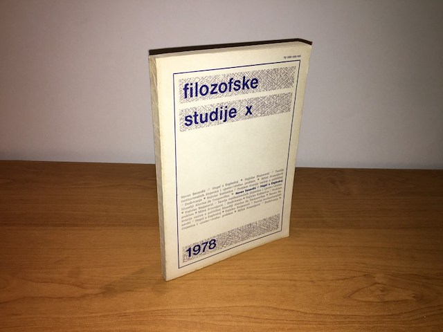 ČASOPIS FILOZOFSKE STUDIJE 1978