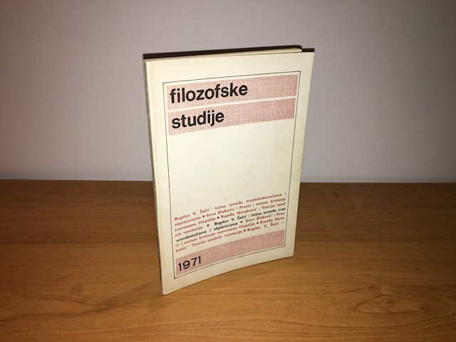 ČASOPIS FILOZOFSKE STUDIJE 1971