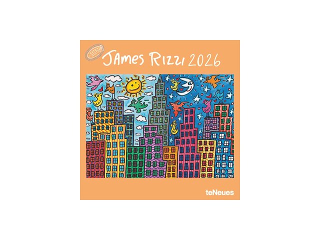 Zidni kalendar 2026 - James Rizzi, 30x30 cm