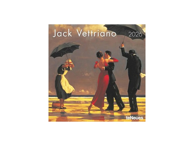 Zidni kalendar 2026 - Jack Vettriano, 30x30 cm