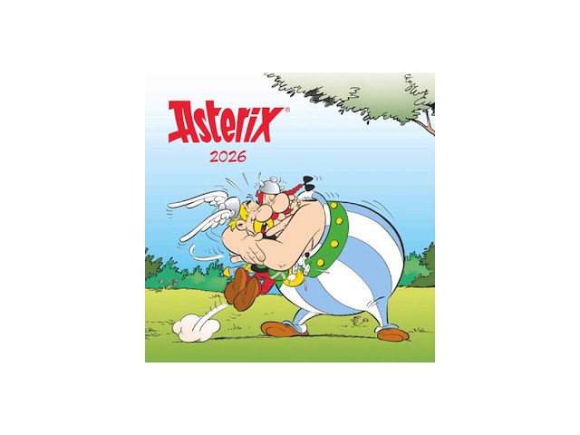 Zidni kalendar 2026 - Asterix, 30x30 cm