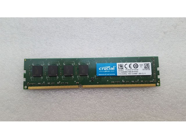 8Gb DDR3L Crucial 1600MHz 1.35v/1.5v