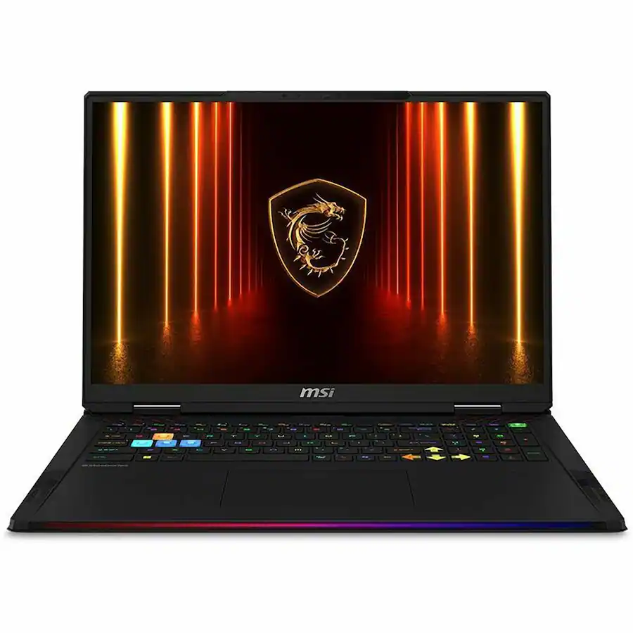 MSI - 18" Gaming Laptop 3840 x 2400 () - Intel Core Ultra 9 285HX with 64GB Memory - GeForce RTX 5090 - 2 TB SSD - Core Black, Black