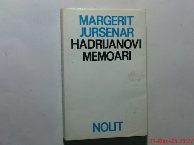 MARGARET JURSENAR -  HADRIJANOVI MEMOARI