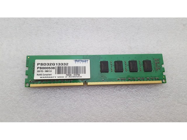 2Gb DDR3 Patriot 1333MHz Br.2