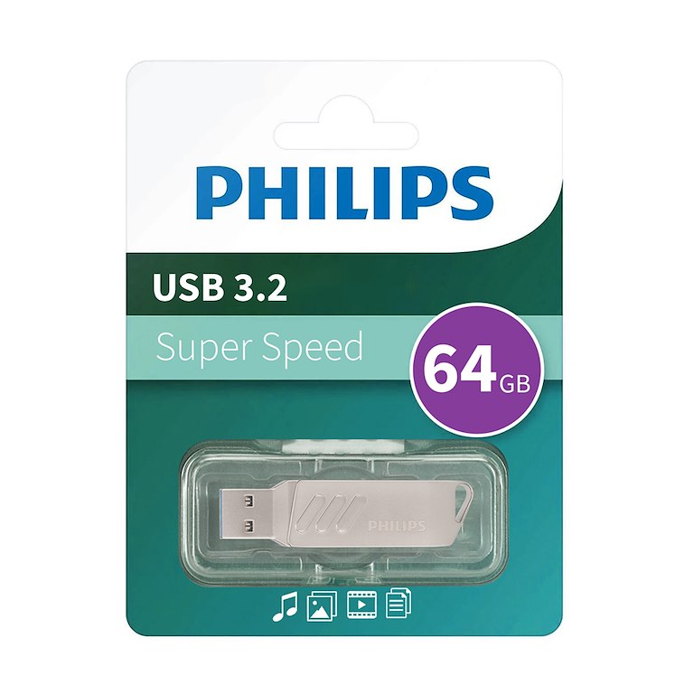 USB flash memorija Philips 40UT 3.2 dual port USB-A + type C 64GB (MS)