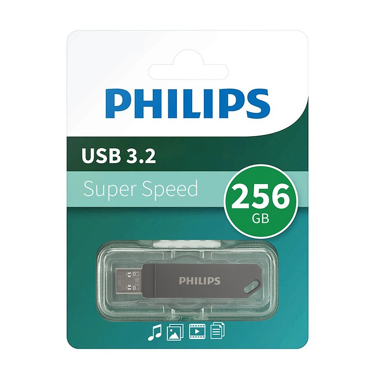 USB flash memorija Philips 61UT 3.2 dual port USB-A + type C 256GB (MS)