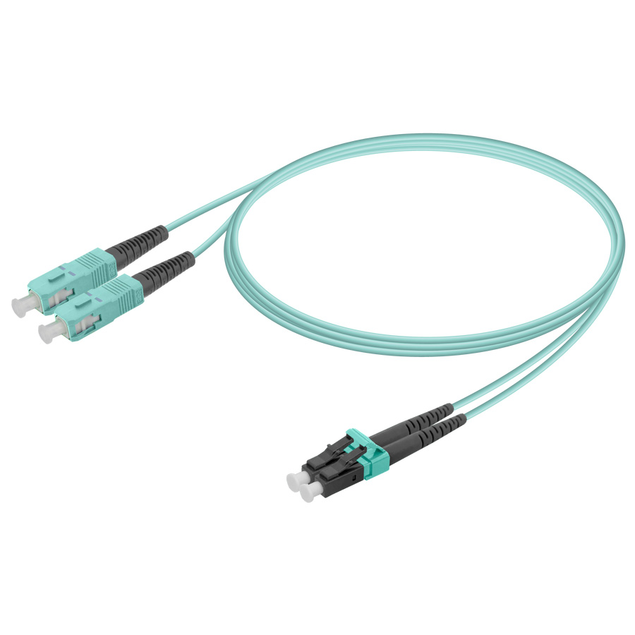 Multi Mode Patch cord Duplex SC/UPC-LC/UPC, G651.OM3, duž.3m