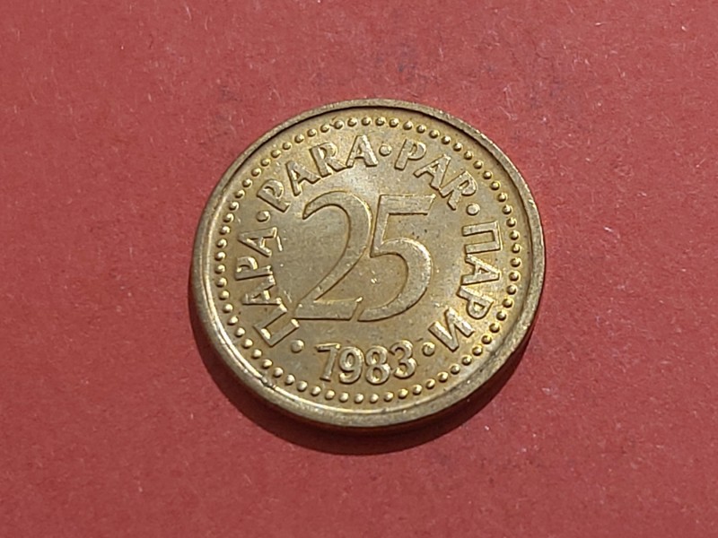 SFRJ - 25 para 1983 god sa greškom