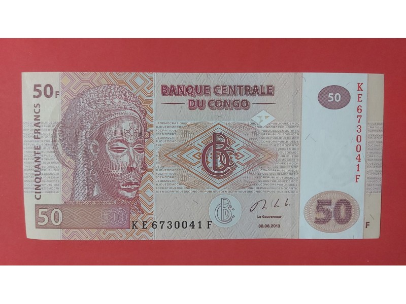 50 francs 2013 god Kongo UNC