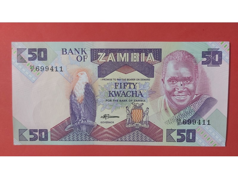50 kwacha 1986 god Zambija UNC