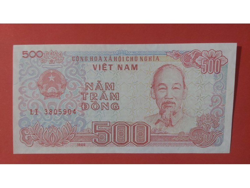 500 djong 1988 god Vijetnam UNC