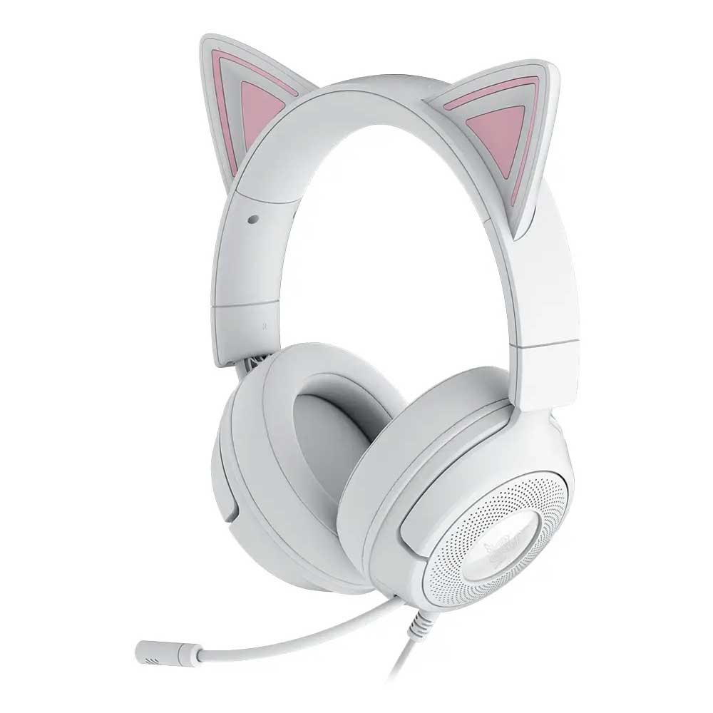 Razer Kraken Kitty V3 X - Wired Kitty Headset for Gaming - White Edition