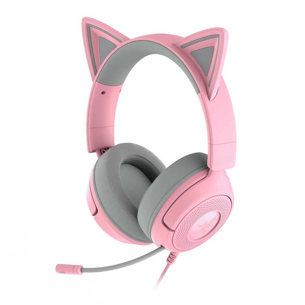 Razer Kraken Kitty V3 X - Wired Kitty Headset for Gaming - Quartz Edition