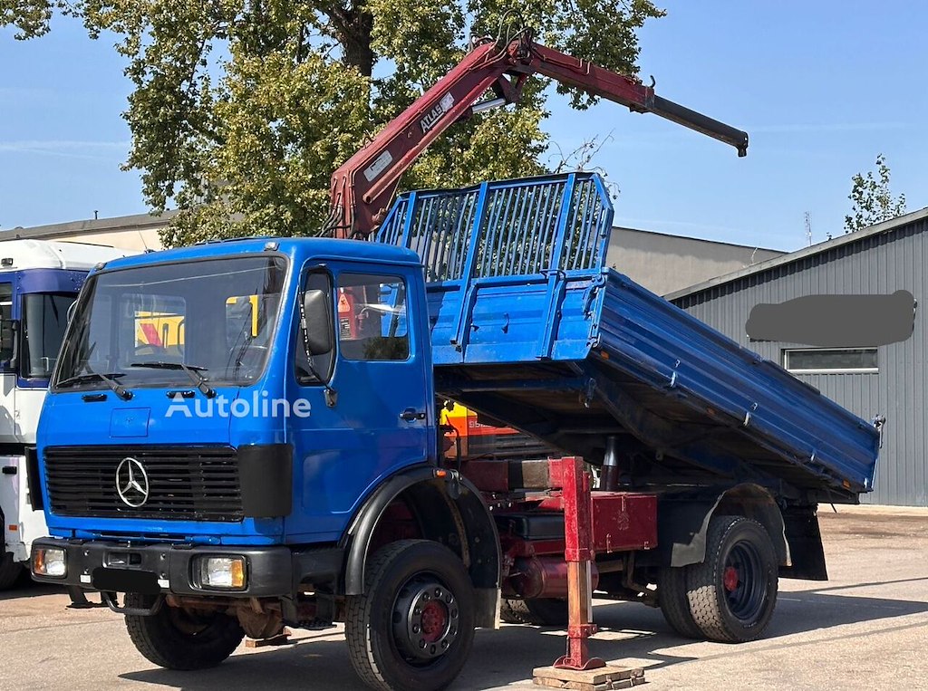 Mercedes-Benz 1017 A 4x4 meiller tipper / atlas crane kiper