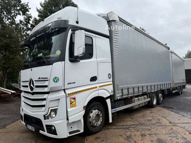 Mercedes-Benz Actros 2542 kamion sa klizna zavesa cerada + prikolica sa kliznom ceradom