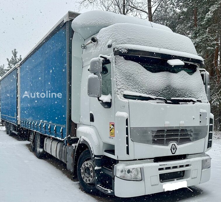 Renault Premium 460 DXI kamion sa klizna zavesa cerada + prikolica sa kliznom ceradom