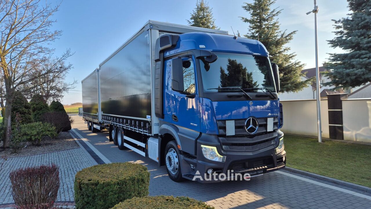Mercedes-Benz Actros 2536 kamion sa klizna zavesa cerada + prikolica sa kliznom ceradom