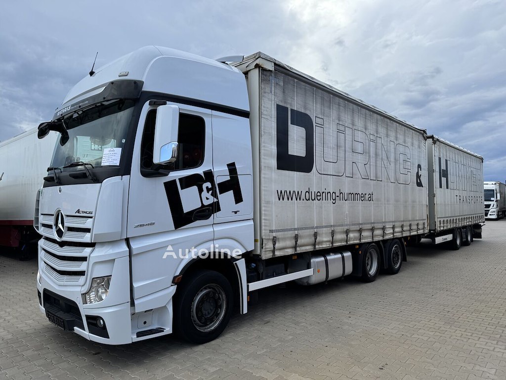 Mercedes-Benz Actros 2648 kamion sa klizna zavesa cerada + prikolica sa kliznom ceradom