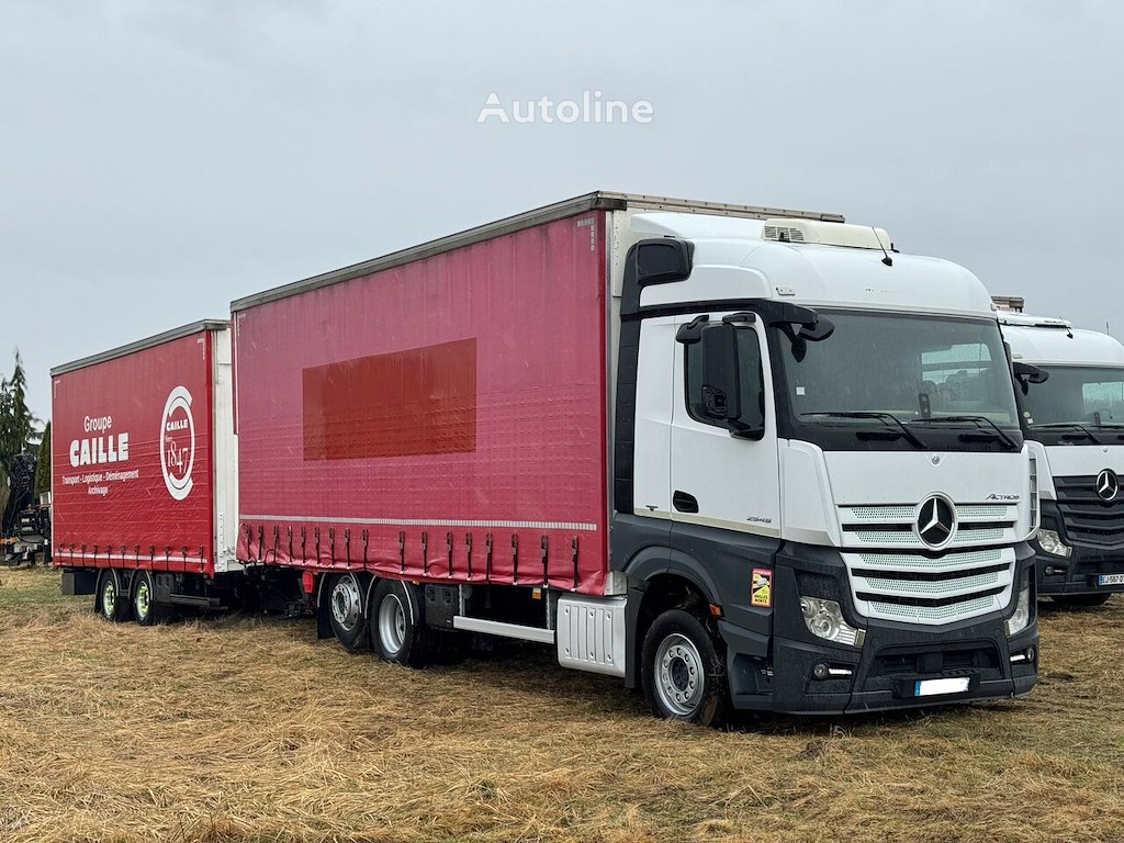 Mercedes-Benz Actros 2545 kamion sa klizna zavesa cerada + prikolica sa kliznom ceradom