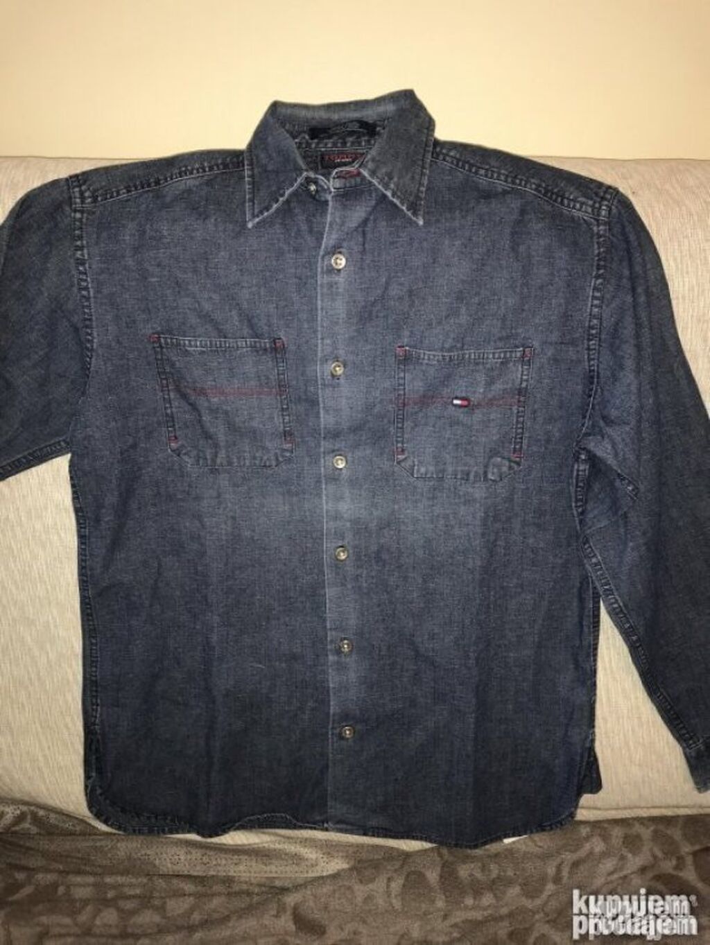 Košulja Tommy Hilfiger, bоја - Tamnoplava