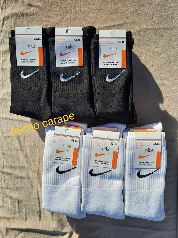 Nike termo sportske čarape – antibakterijske 12 pari 2799,24 para