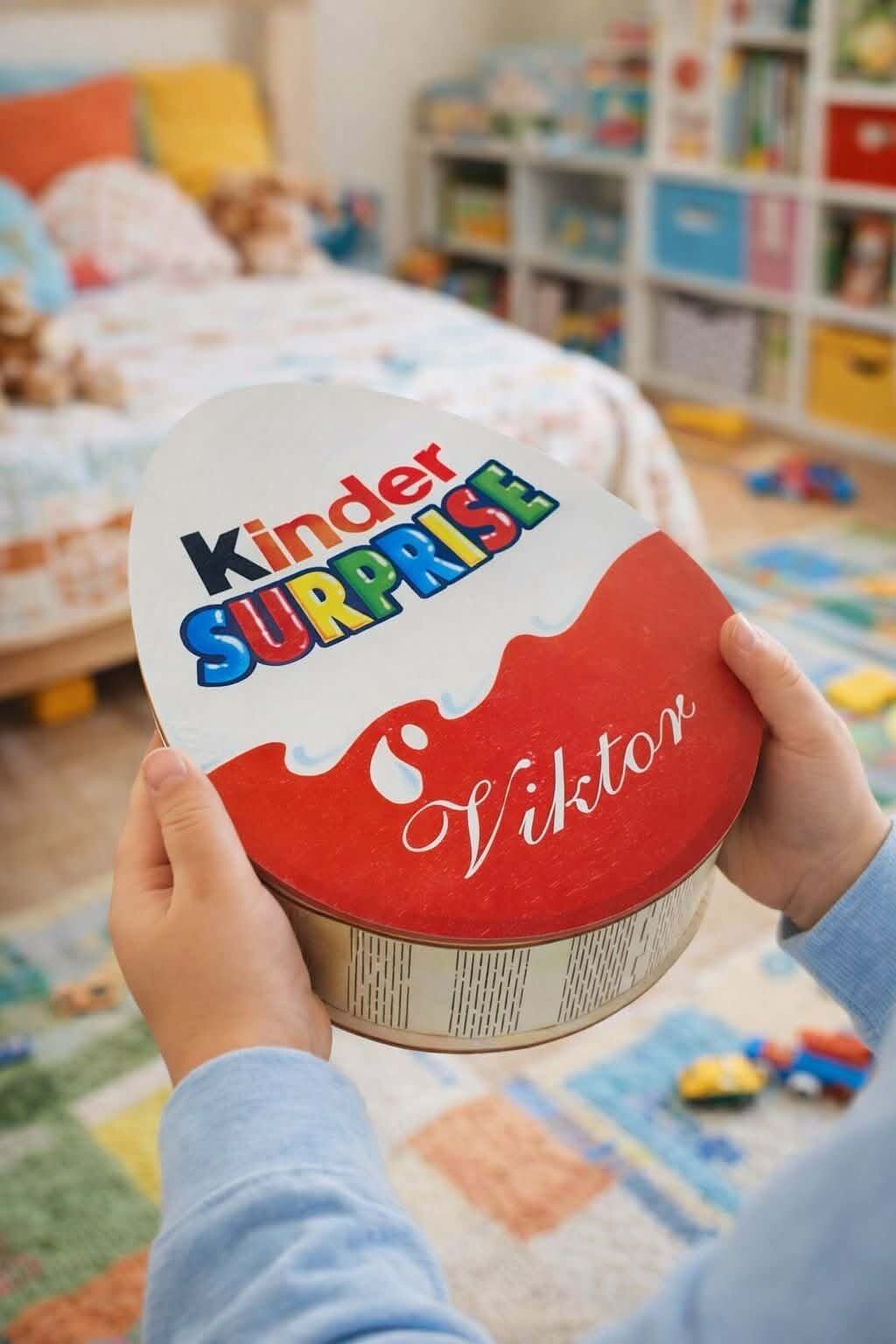 Kinder Surprise kutija sa imenom po želji Cena kutije 3400 dinara