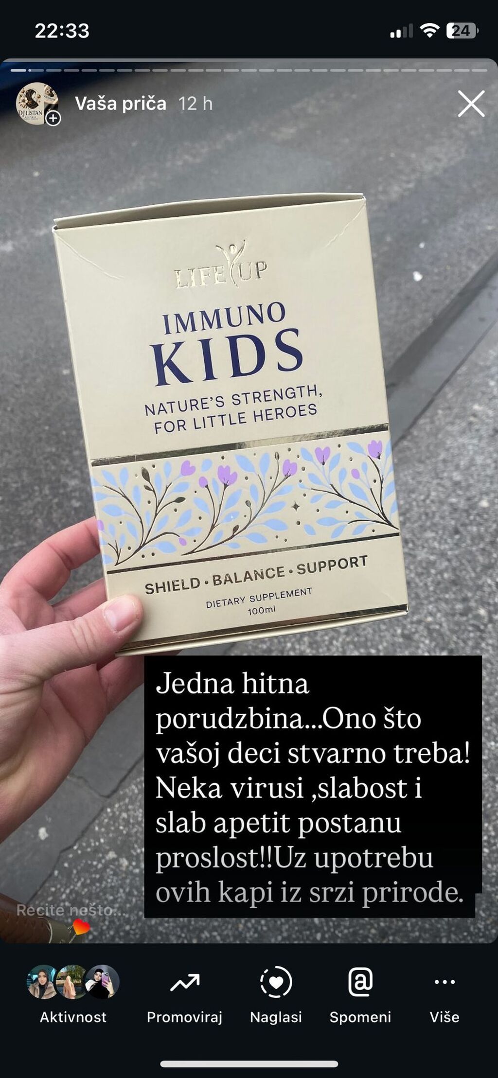 LifeUp Immuno Kids – tečni dijetetski suplement za decu, 100 ml. -