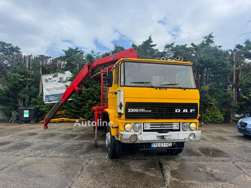 DAF 2300 4X2 Platform + Crane Spring/Spring kamion platforma