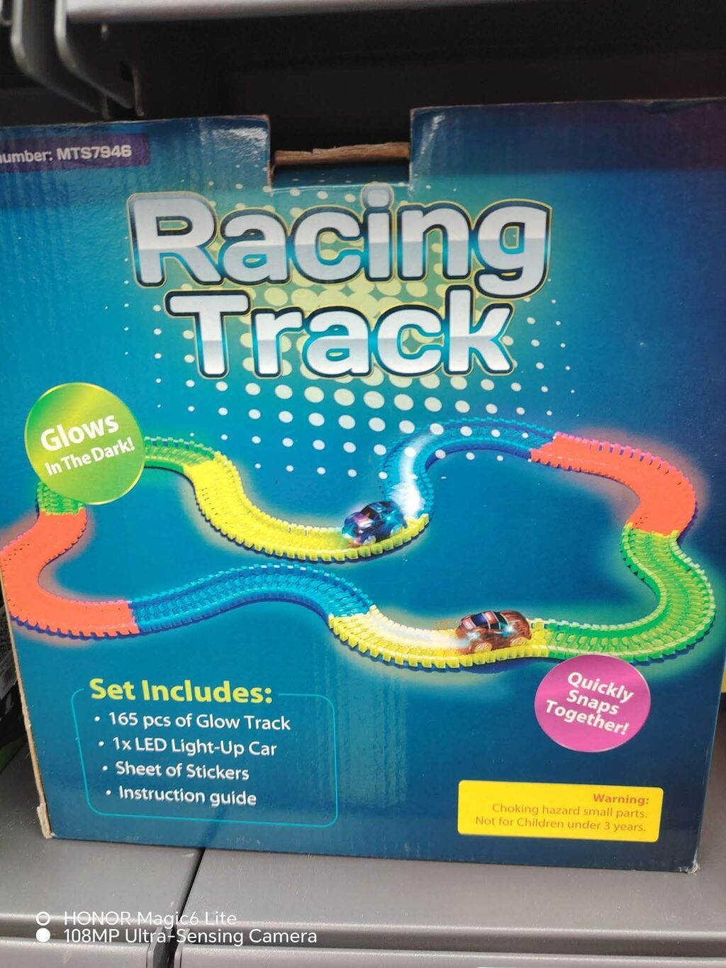 Racing Track – svetleća trkačka staza Gs - Glow in the Dark: delovi