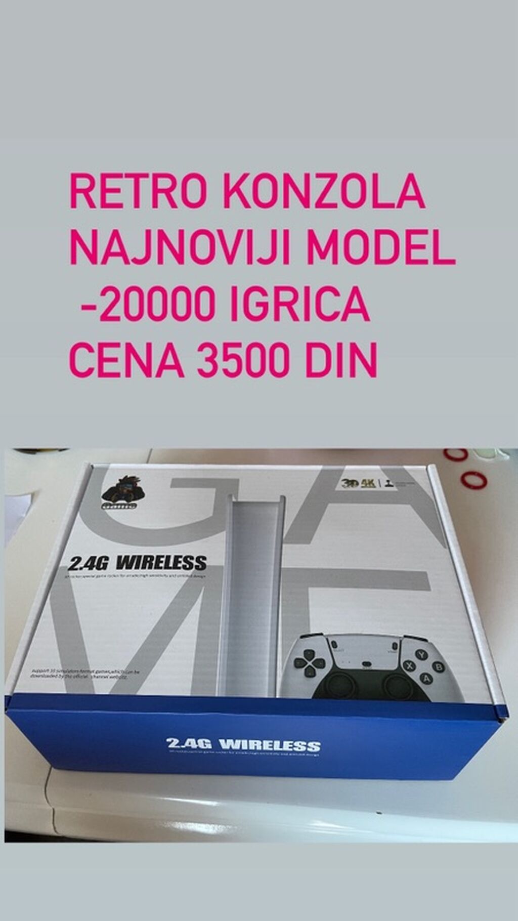 20000 retro igrica za tv NOVO Retro bežična konzola – najnoviji model