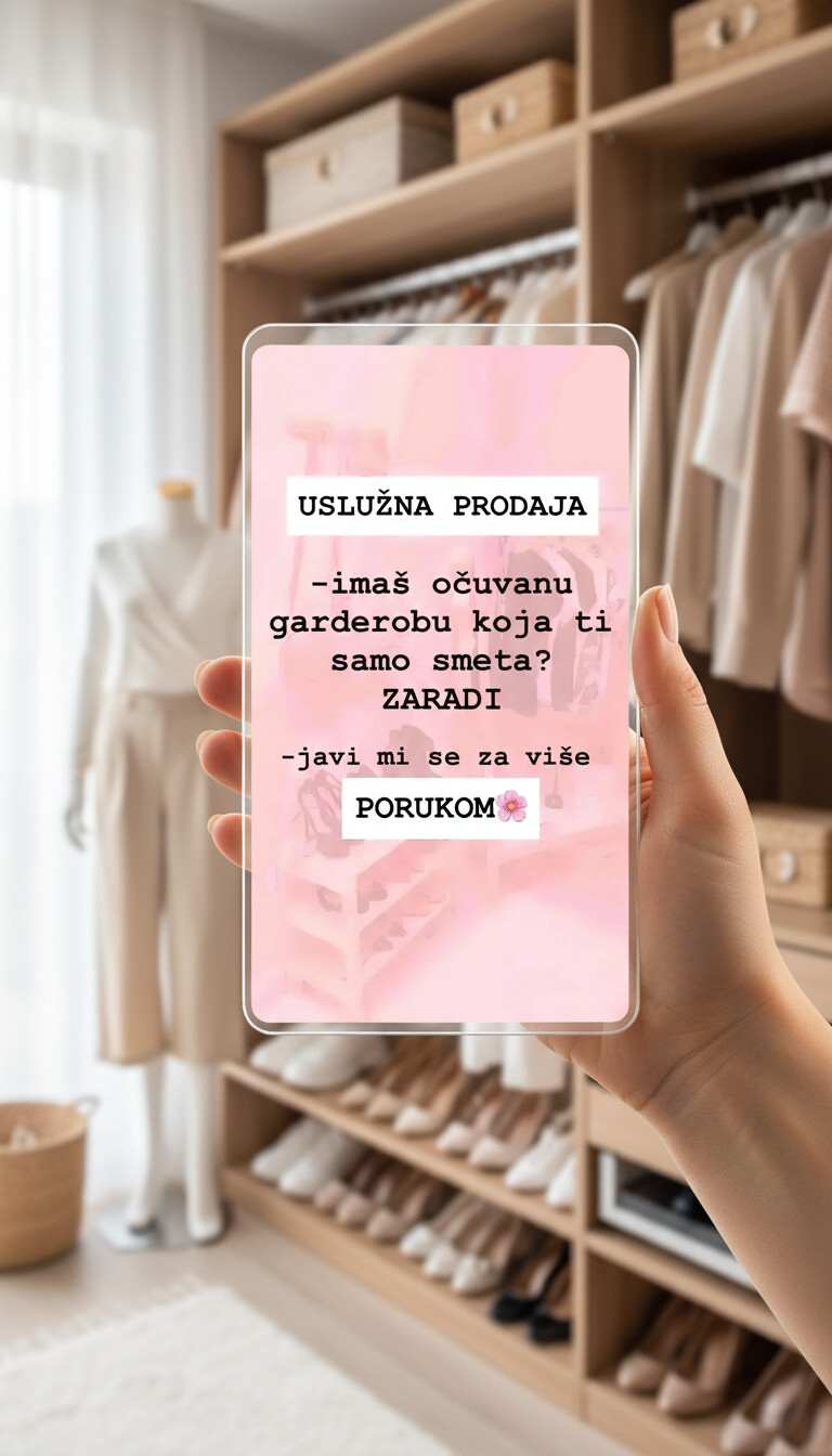Uslužna prodaja garderobe – pretvori višak odeće u zaradu. -