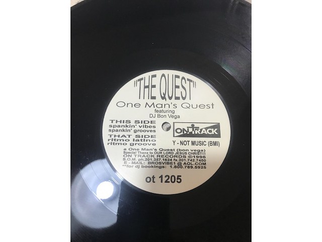 The Quest - One man`s quest ft DJ Bon Vega (USA)