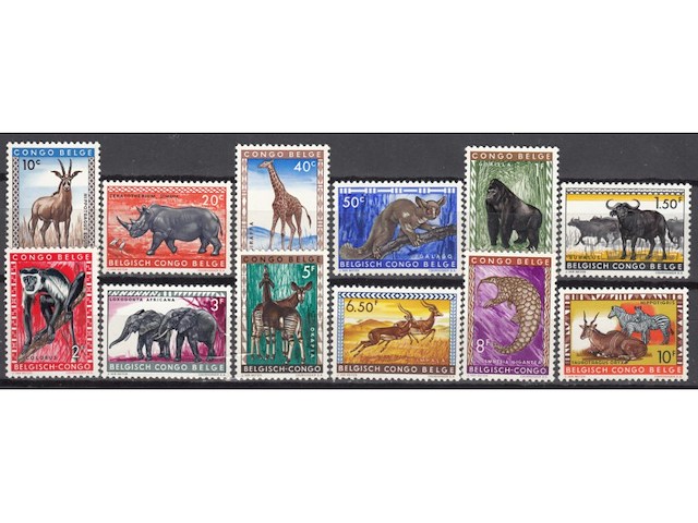 Belgijski Kongo 1959 Fauna serija **