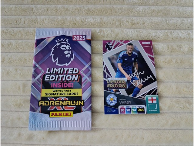 Jamie Vardy - Signature card - Limited