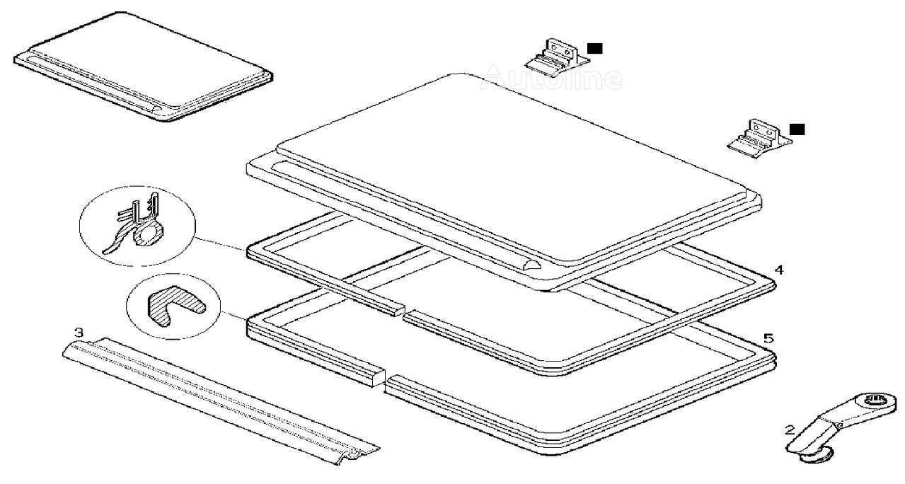 500318779 krovni otvor za IVECO EUROCARGO kamiona