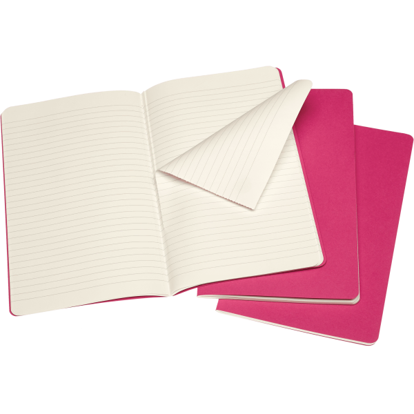 Rokovnik Moleskine Cahier Kinetic Pink LG linije