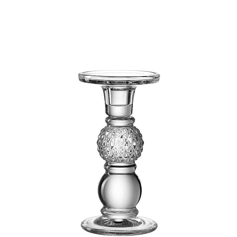 SVEĆNJAK STAKLENI 18 cm – Candlestick POESIA 18 cm