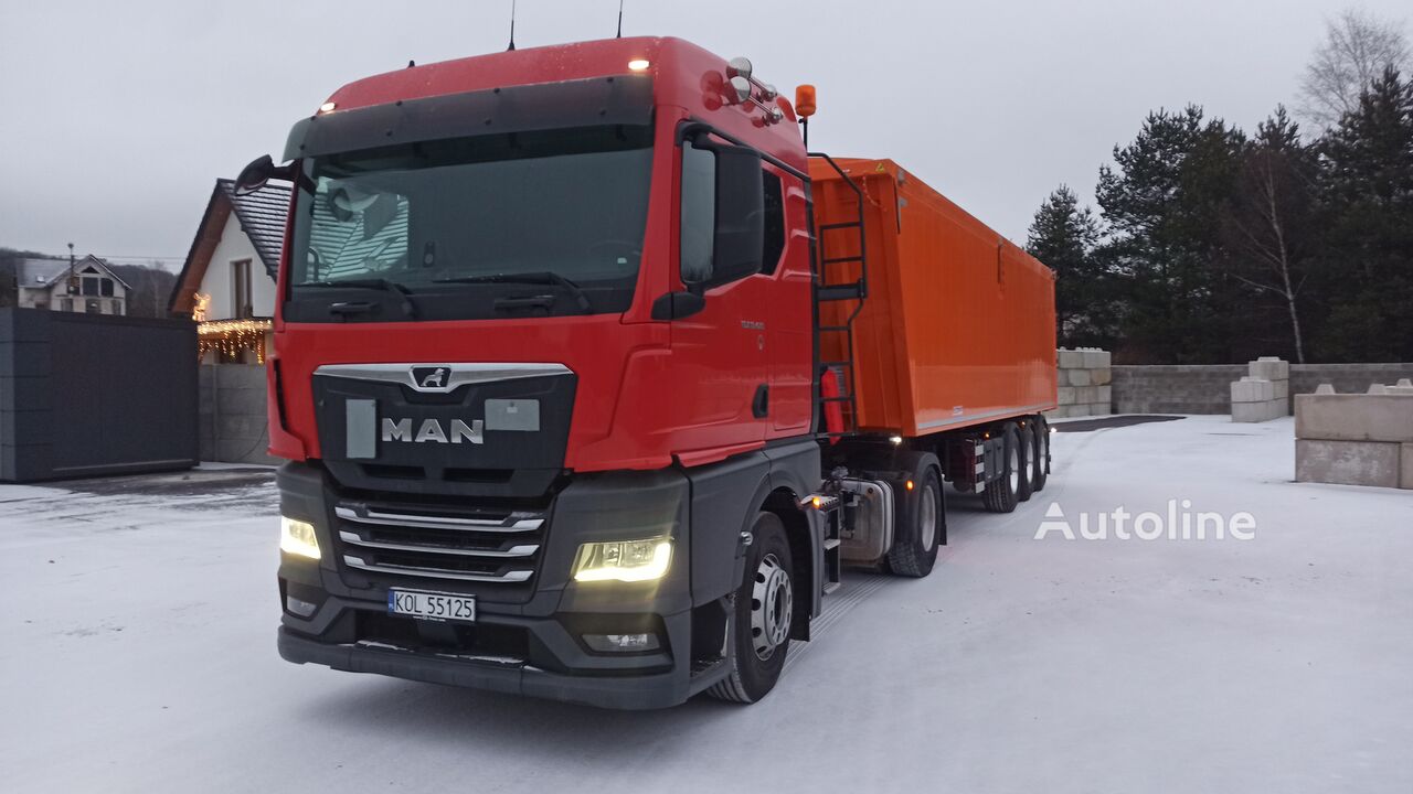 MAN TGX 18.470 tegljač + poluprikolica kipera