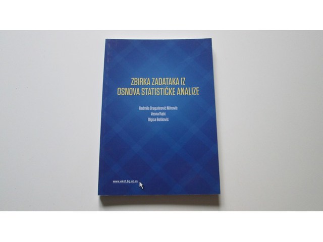 Zbirka zadataka iz osnova statisticke analize, Mitrovic