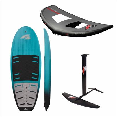 F2 Wing Foil Board GLIDE SURF Turquoise/ F2 foil 2