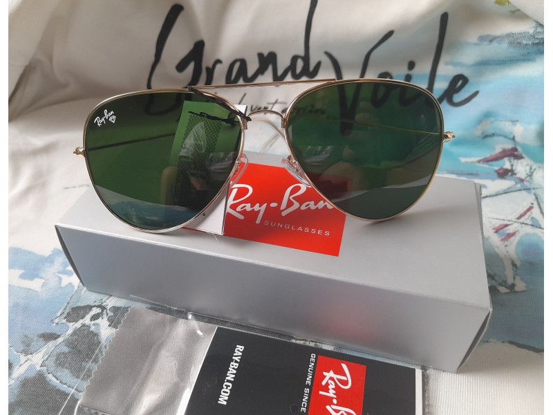 RAY BAN aviator 3026 Green-gold-Legend