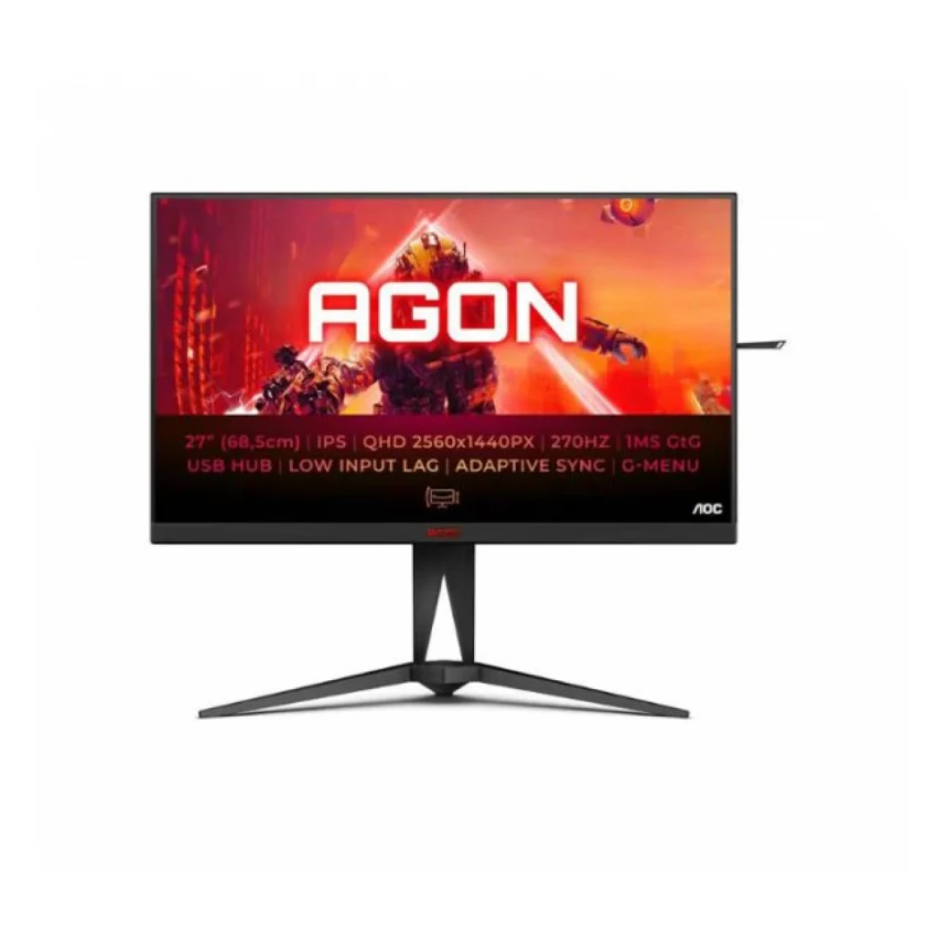 Monitor 27" AOC AG275QZ IPS 2560x1440/270Hz/1ms/2xHDMI/DP/USB