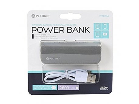 Platinet Powerbank punjač PMPB26LG 2600mAh, Sivi