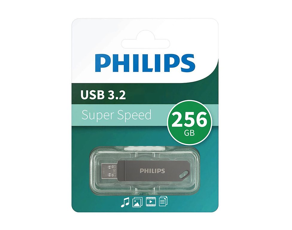 USB flash memorija Philips 61UT 3.2 dual port USB-A + type C 256GB (MS)
