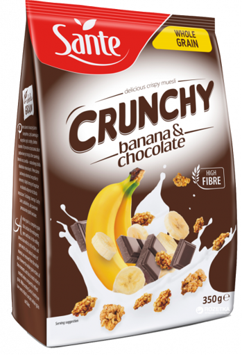 Crunchy musli banana choco 350g Sante